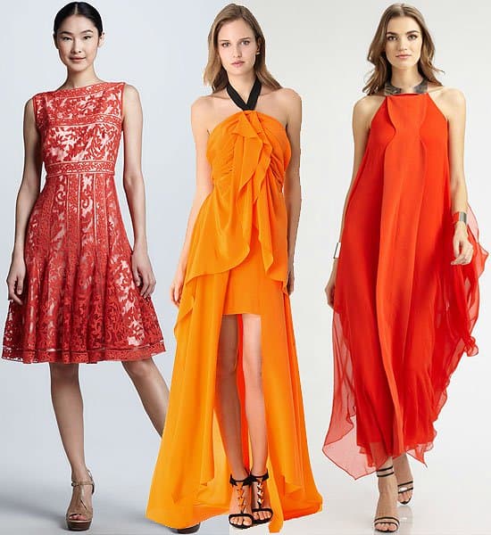 How To Wear Orange Dresses: 6 Ways Celebrities Wear Them