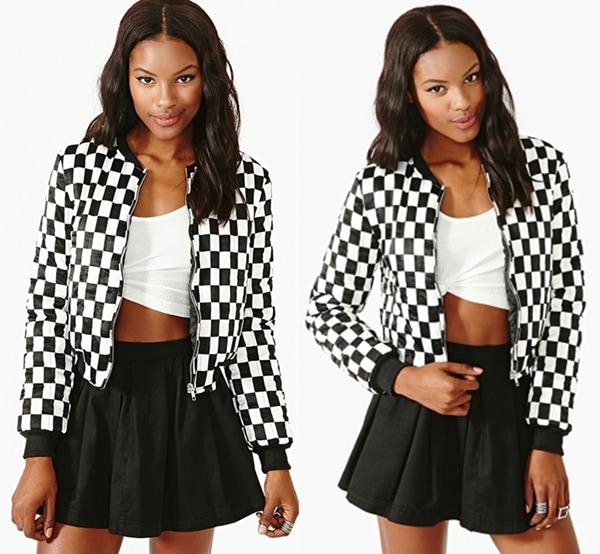 Rihanna Shows How to Wear a Checkered Saint Laurent Jacket