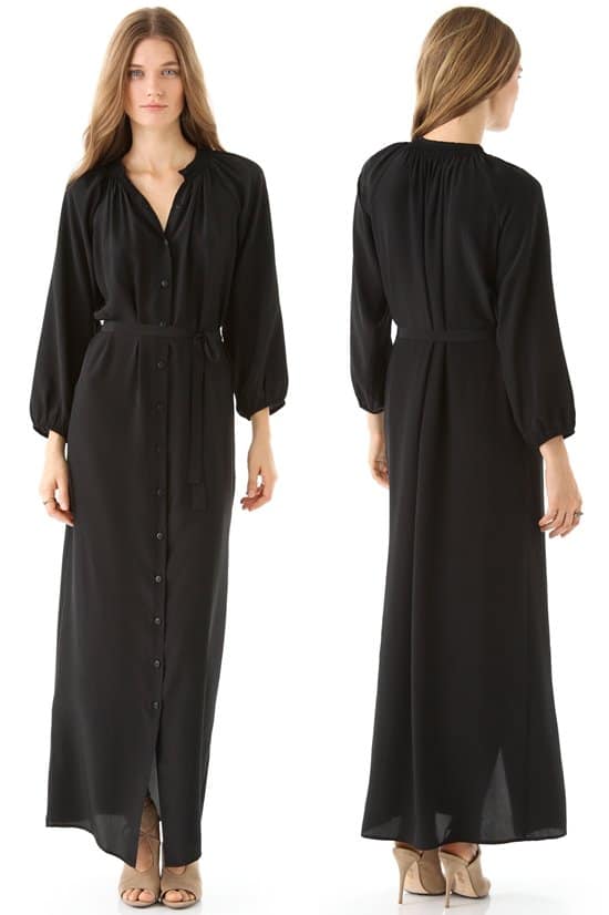 How to Wear a Long Black Maxi Dress Like Rachel Zoe