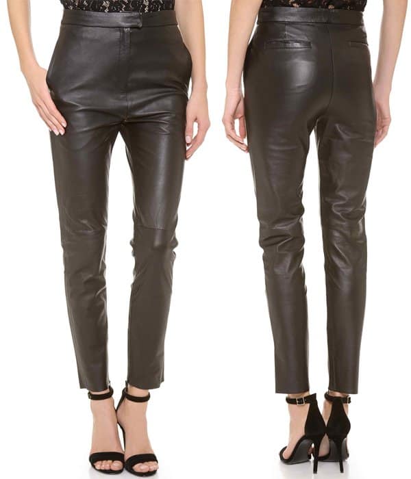 How to Wear Leather Pants With Sneakers Like Rita Ora