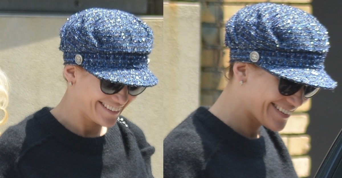 Jennifer Lopez Revives Retro Glam in Chanel Newsboy Cap and Christian ...