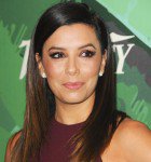 Eva Longoria in Backless Dress and Brian Atwood "Besame" Pumps