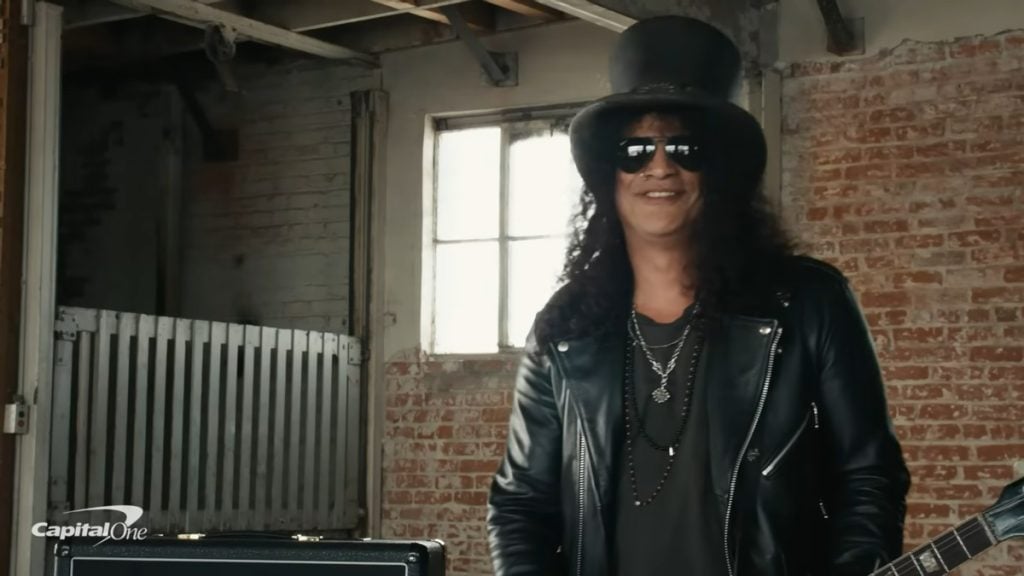Legendary Guitarist Slash Dazzles in Capital One Commercial, Making ...