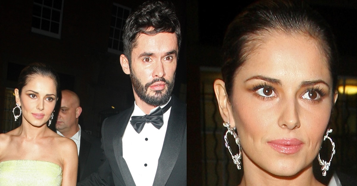 Cheryl Fernandez-Versini in Shimmering Green Gown and Silver Heels