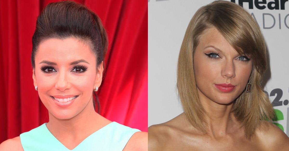 Who Looks Best in Zenith Lux Pumps: Taylor Swift or Eva Longoria?