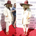 Sia Hides Face Behind Wig and Wide-Brimmed Maroon Hat