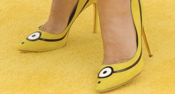 Sandra Bullock's Minion Shoes Prove Cartoon-Inspired Fashion Can Be Chic