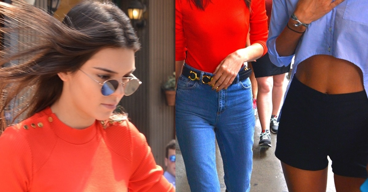 Kendall Jenner Rocks Mom Jeans and Ahlem Bastille Sunglasses