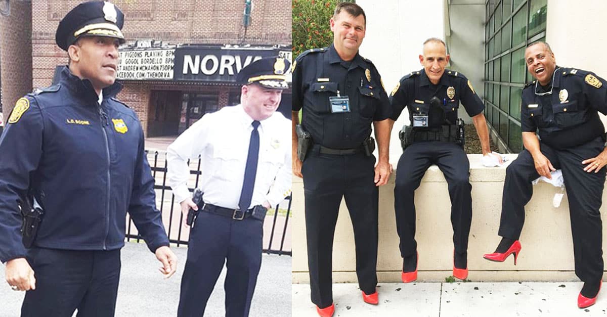 Police and Firemen 'Walk a Mile in Her Shoes' for Sexual Assault ...