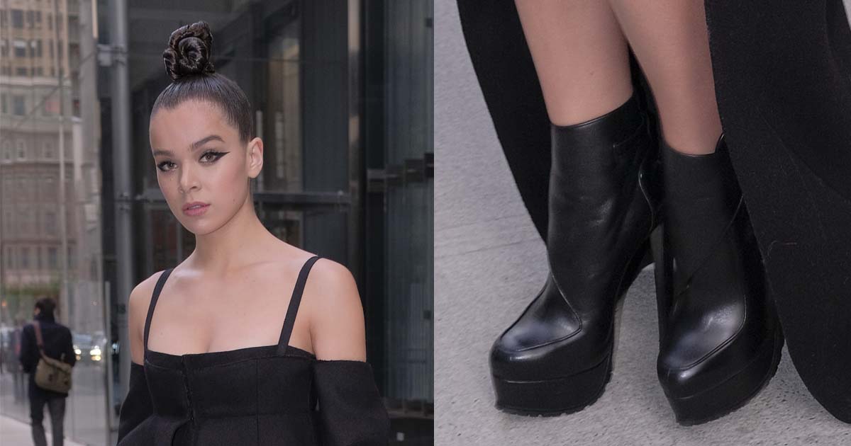 Hailee Steinfeld Goes Goth at Met Gala in Vera Wang Dress and Platform Boots