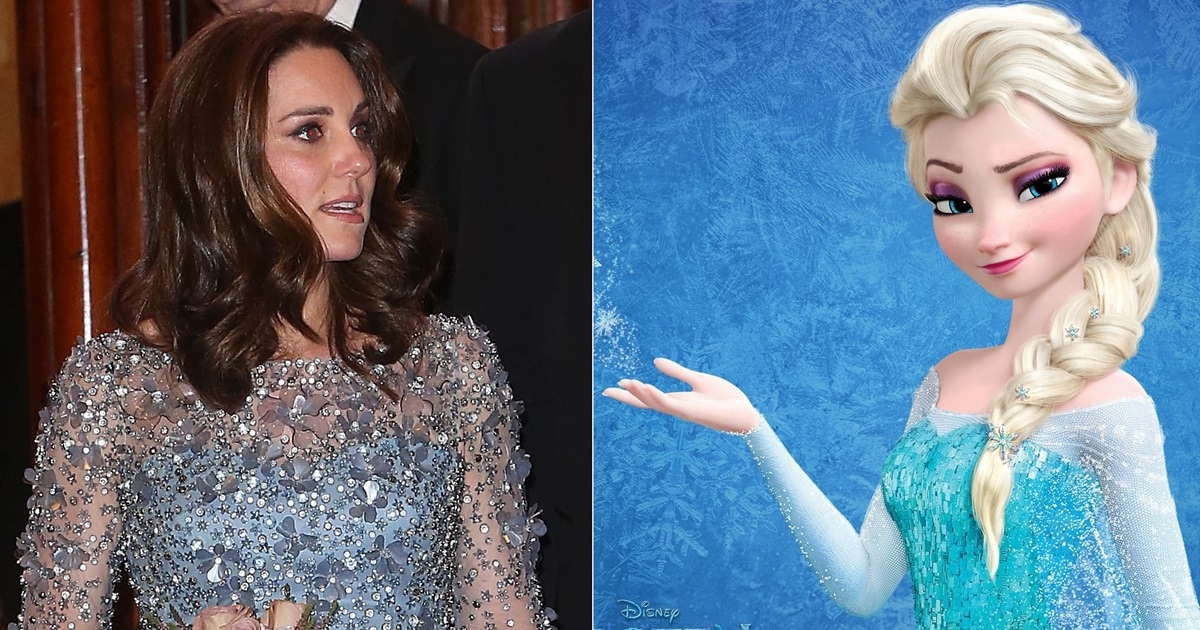 Kate Middleton Channels Frozen's Queen Elsa in Jenny Packham Gown