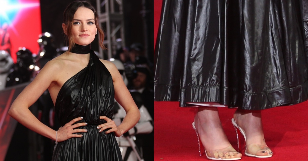 Daisy Ridley Wears Custom Christian Louboutin 'Rey' Sandals to 'Star ...