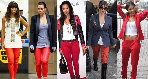 7 Celebrity-Inspired Ways to Wear Red Pants This Season