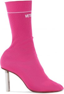 Blac Chyna Flaunts Big Ass in Logo-Jacquard Stretch-Knit Sock Boots