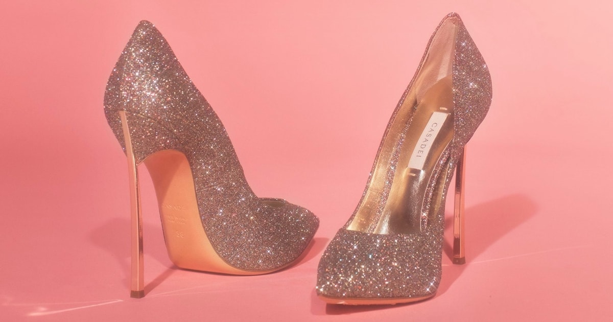 3 Must-See Casadei Shoes in Cleopatra Limited Edition Glitter Colorway