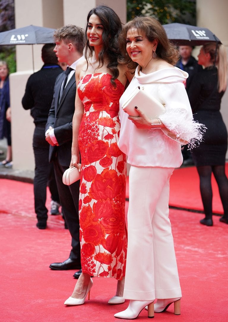 Amal Clooney's Iconic Red Floral Dress Steals the Spotlight at The ...