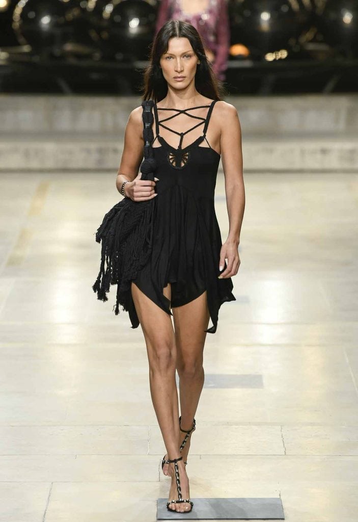 What Was Bella Hadid’s Coperni Spray-On Dress Made From?