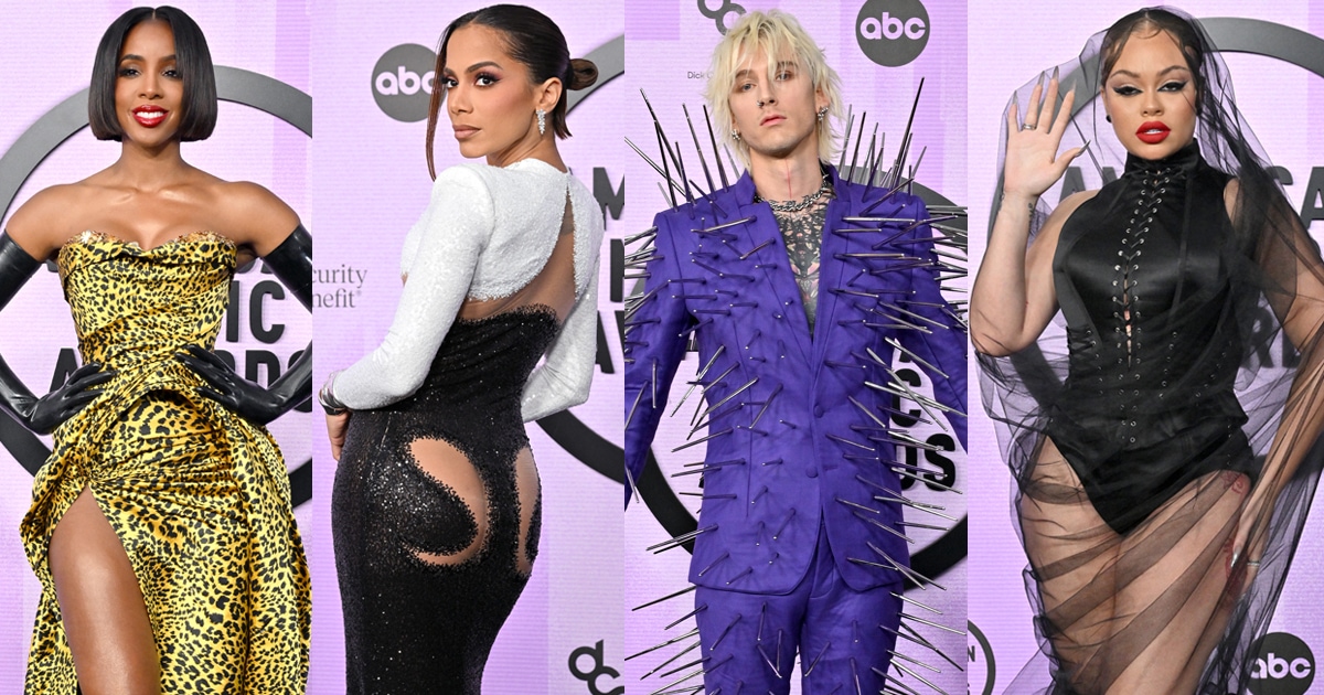 Amas 2022 Fashion Hits And Misses Taylor Swift Pink Carrie