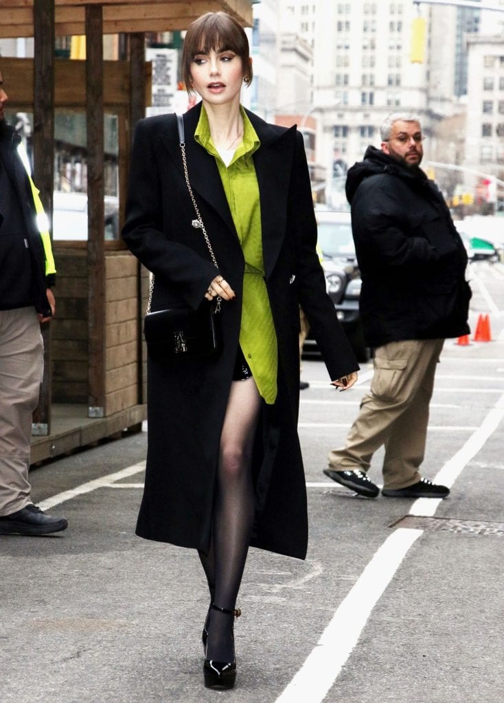 Lily Collins Showcases 7 Winter Outfits for December 2022