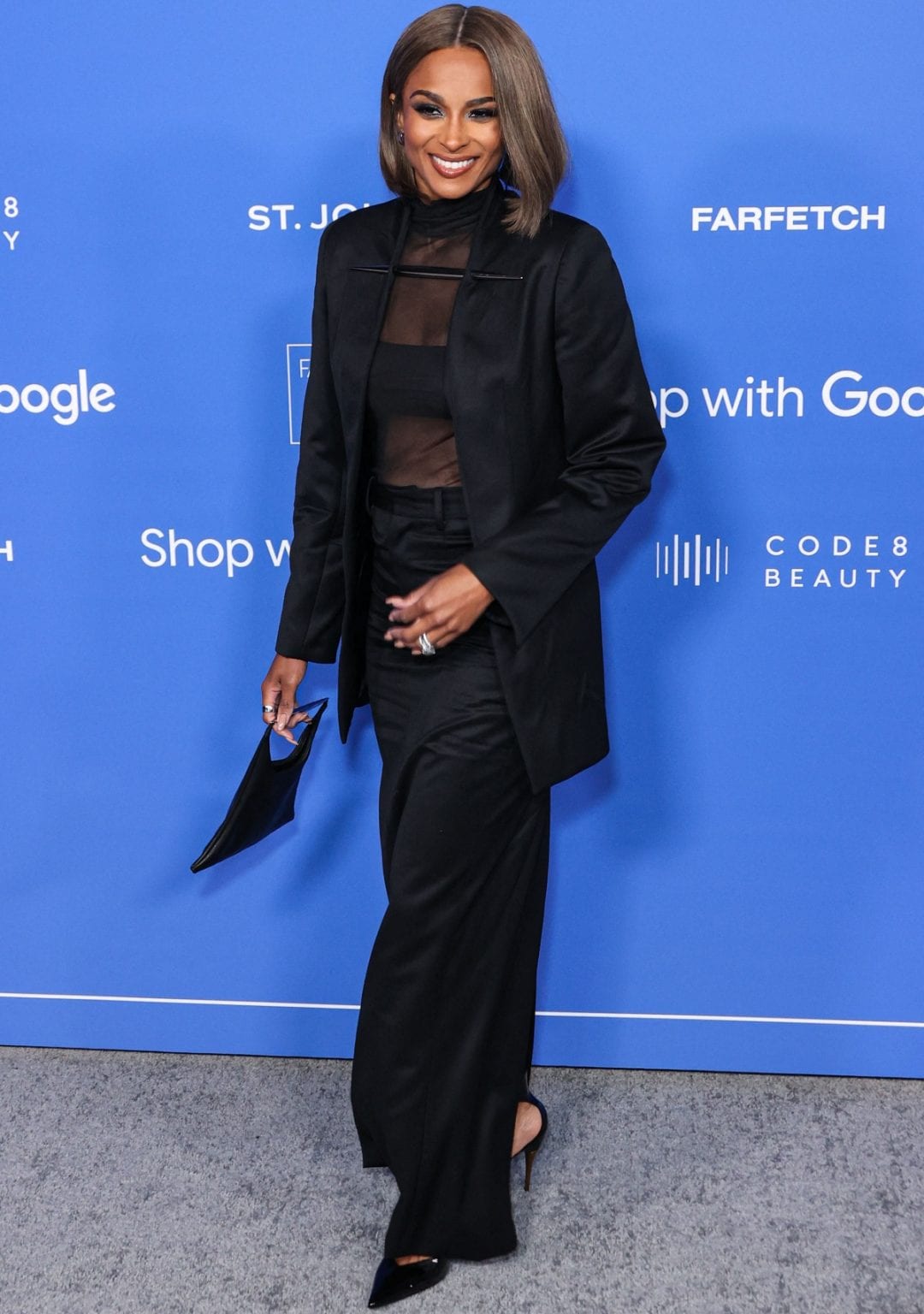 Ciara Makes a Statement in All-Black Grace Ling Look at Fashion Trust U ...