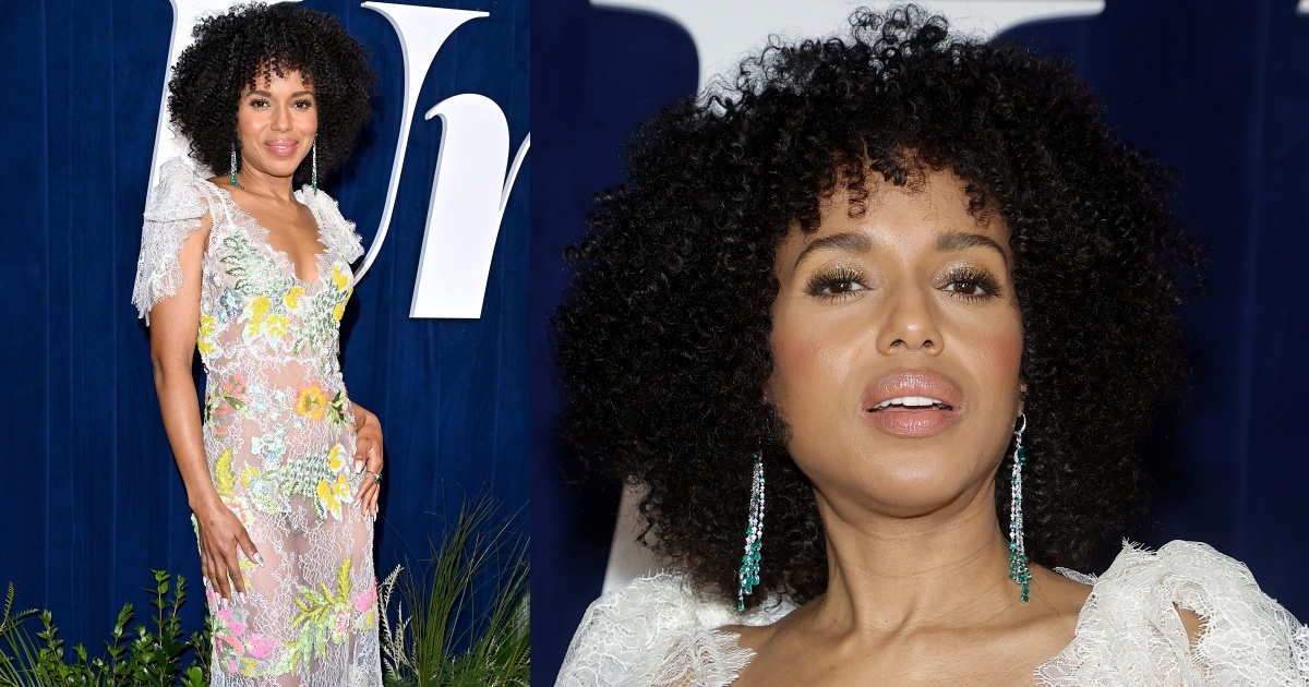 Kerry Washington's Glamorous Spring Look: Elie Saab Elegance Revealed