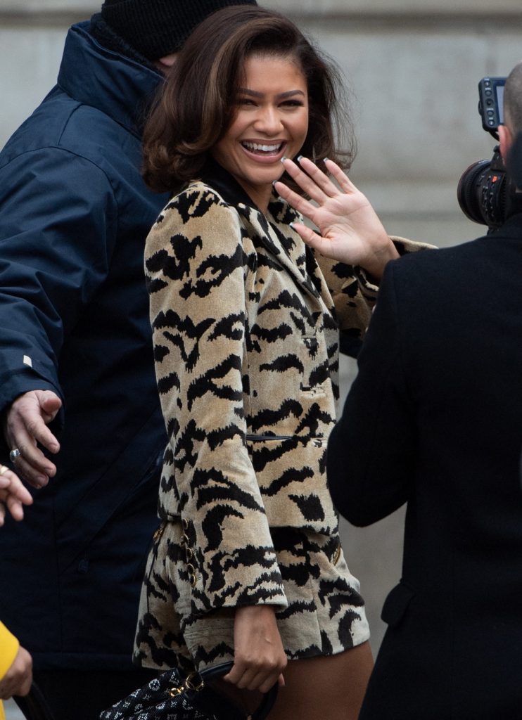 Zendaya Has Animal Print Moment in Louis Vuitton at Paris Fashion Week