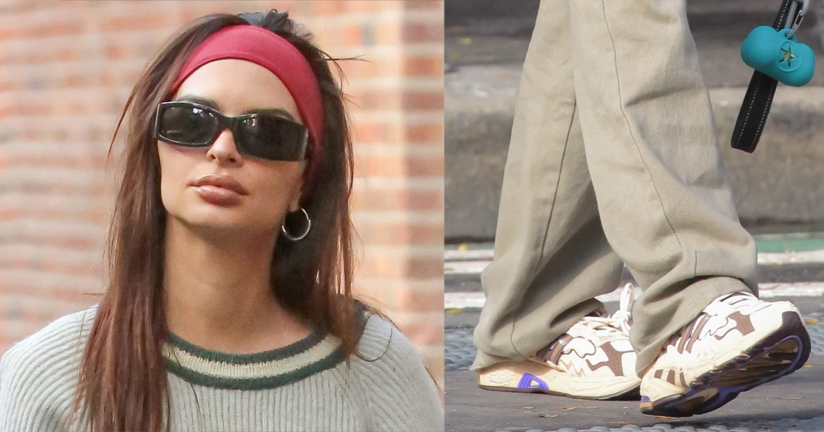 Emily Ratajkowski Embraces Y2K With Wide Headband and Adidas x Bad ...