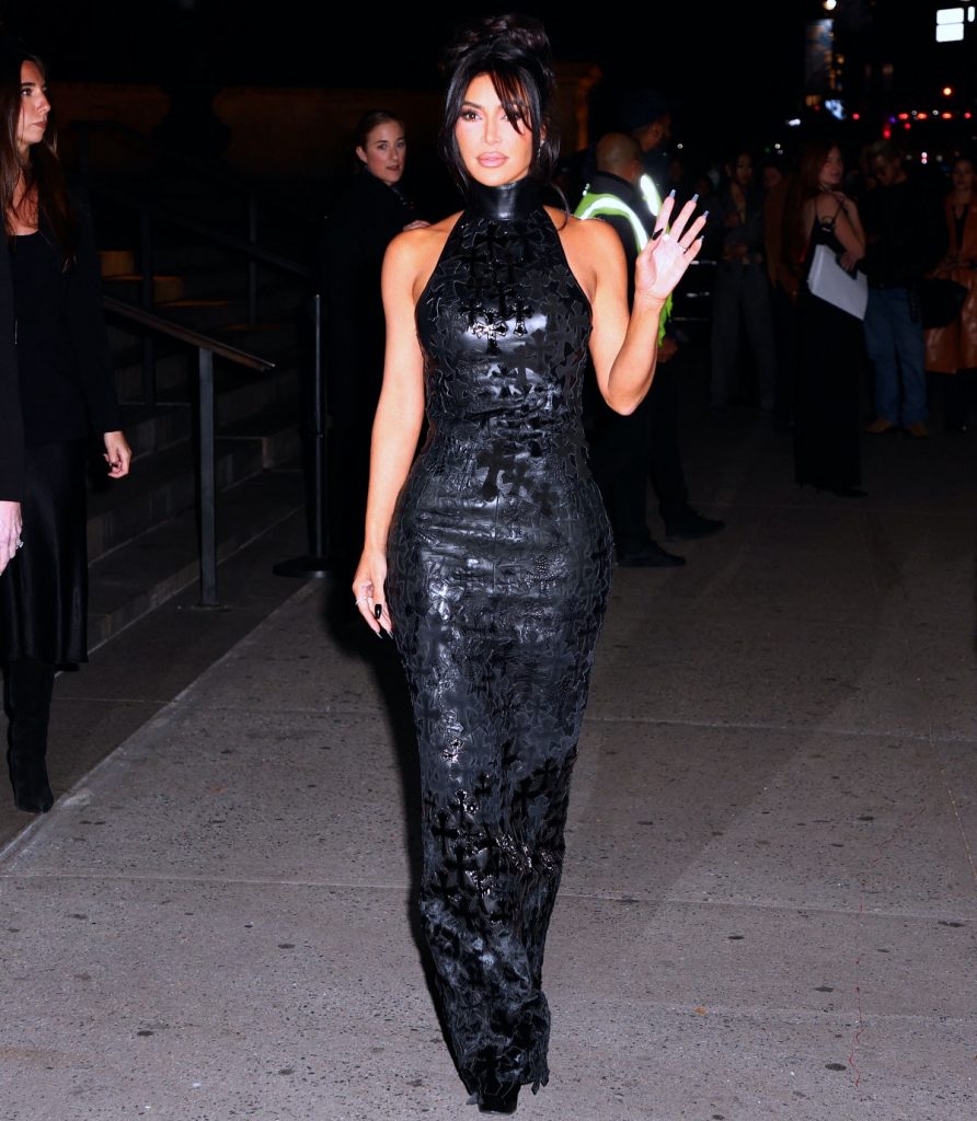 Kim Kardashian Stuns in Gothic Chrome Hearts Gown at the 2023 CFDA ...