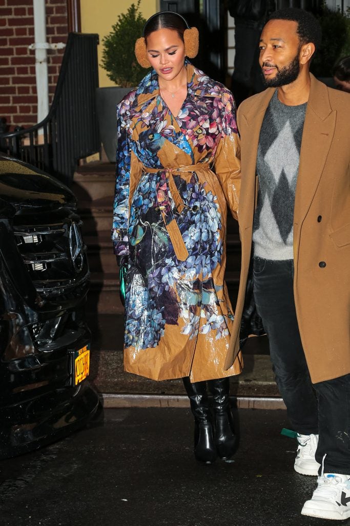 From Lingerie to Luxe Coats: Chrissy Teigen's Diverse Winter Wardrobe ...