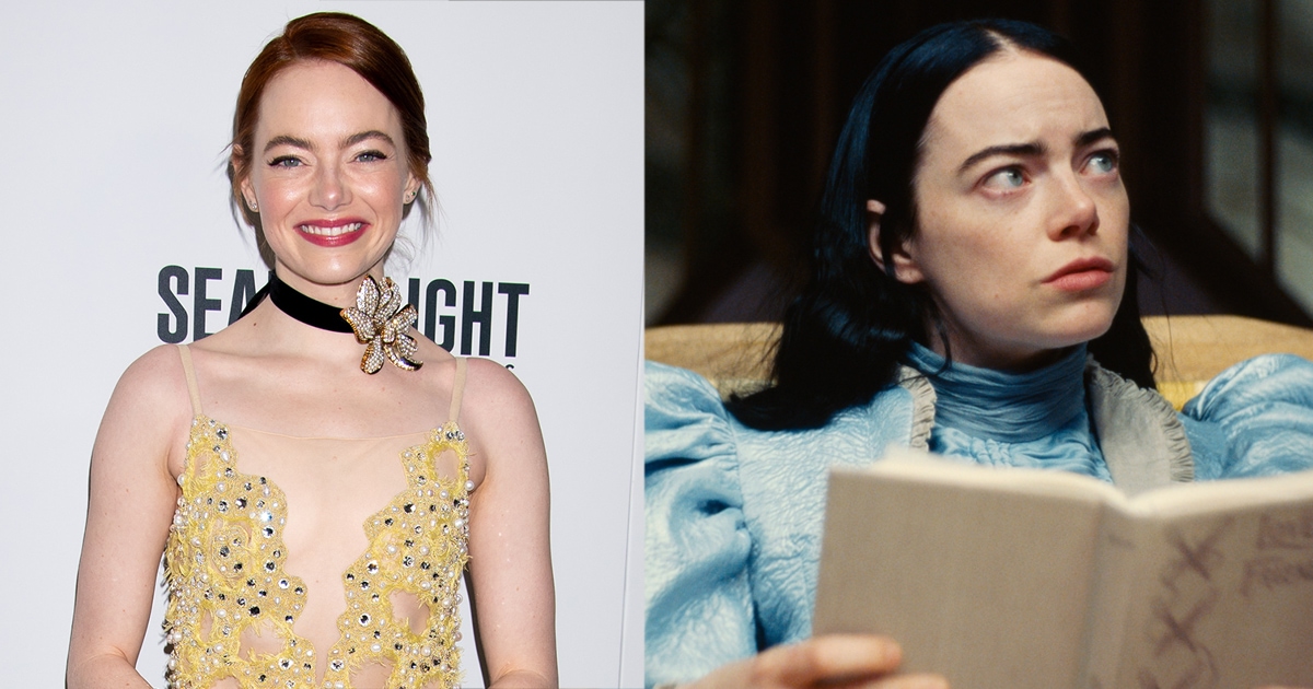 Emma Stone's Red Hair & Sheer Yellow Dress: A Washed Out Combo at "Poor ...