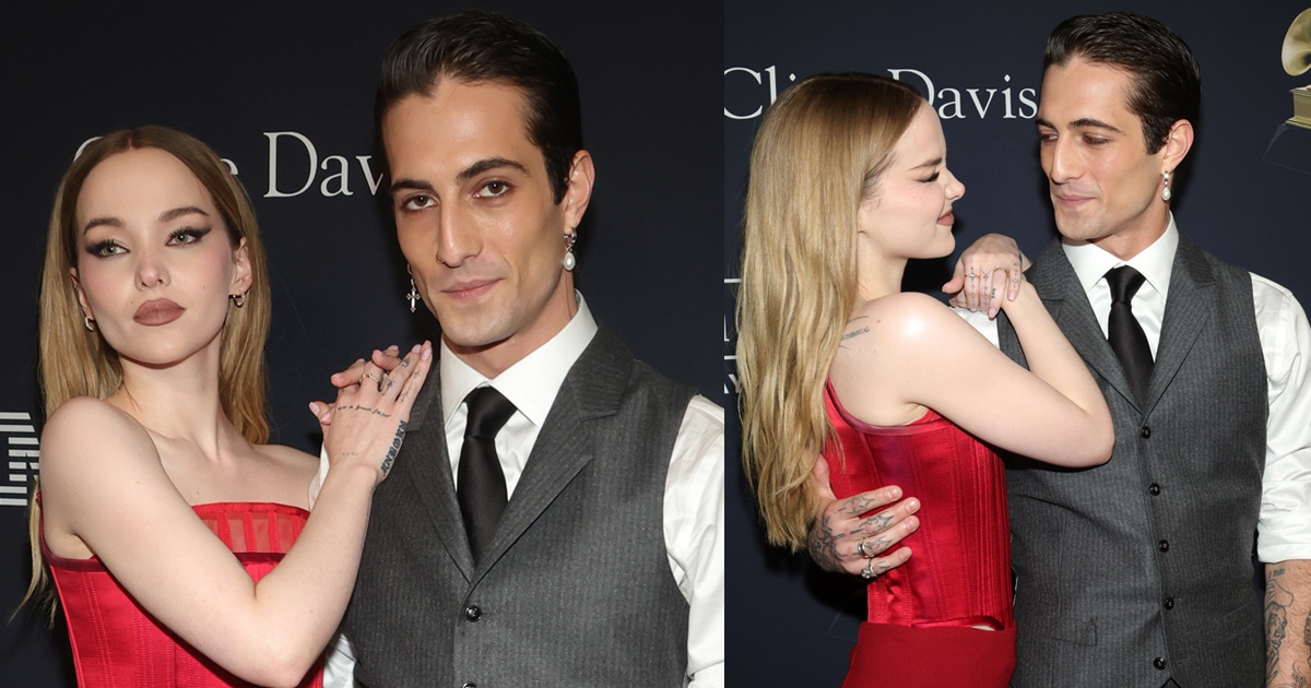Dove Cameron and Damiano David Confirm Romance With Red Carpet Kiss at ...