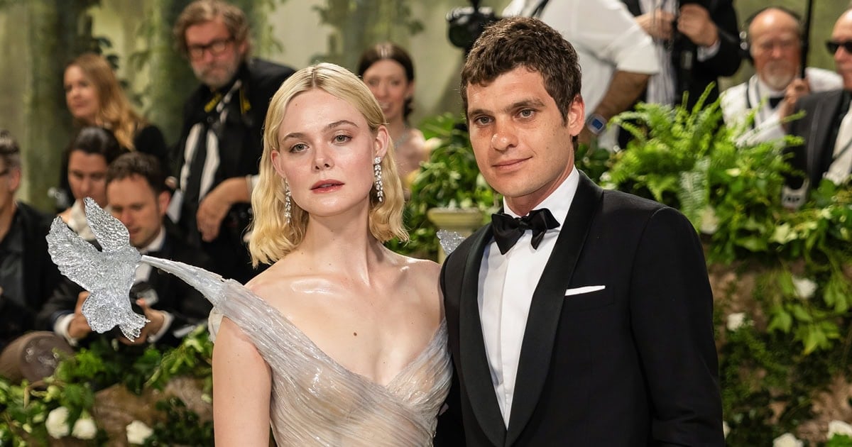 Elle Fanning Channels Princess Aurora in a Stunning Ice-Themed Balmain ...