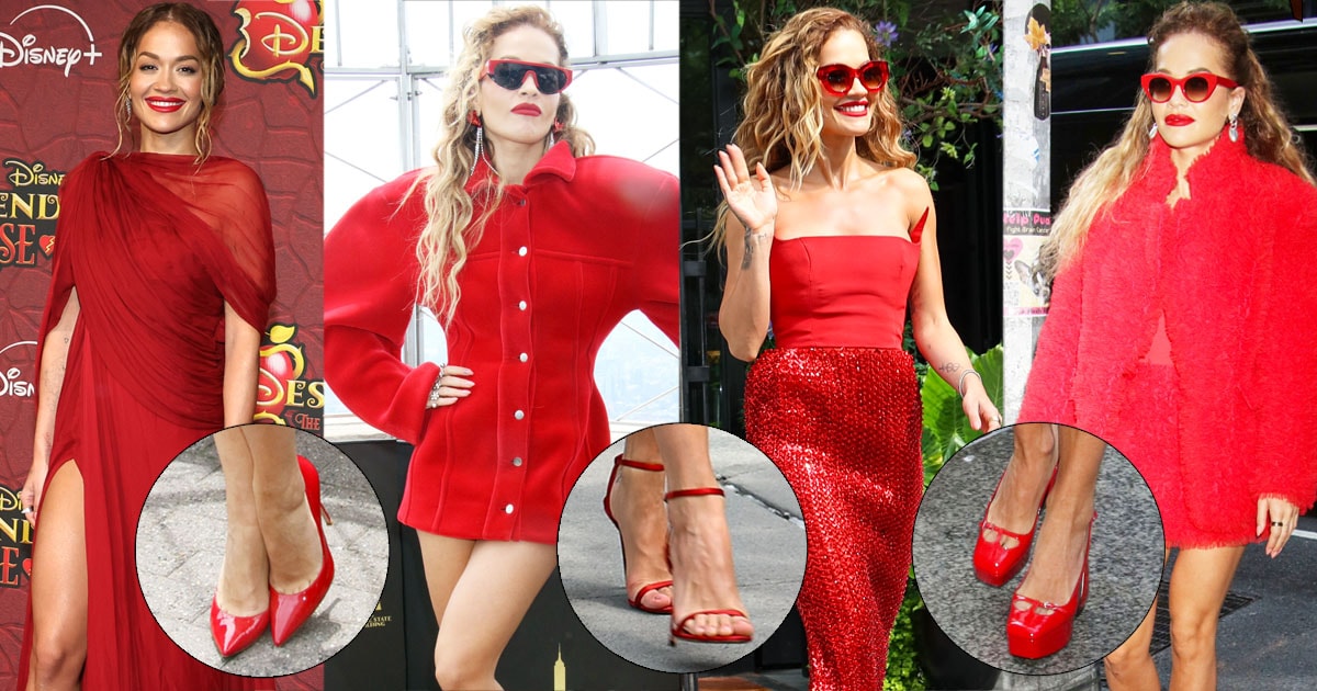Rita Ora Shines in Red: Her Stunning Press Tour Looks for 'Descendants ...