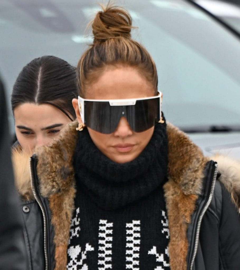 J.Lo Masters Aspen Winter Style in Moncler Knitwear, Chanel Jewelry ...