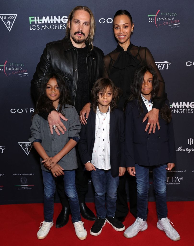 Sheer Elegance! Zoe Saldaña Slays in Saint Laurent & Sky-High Tamara ...