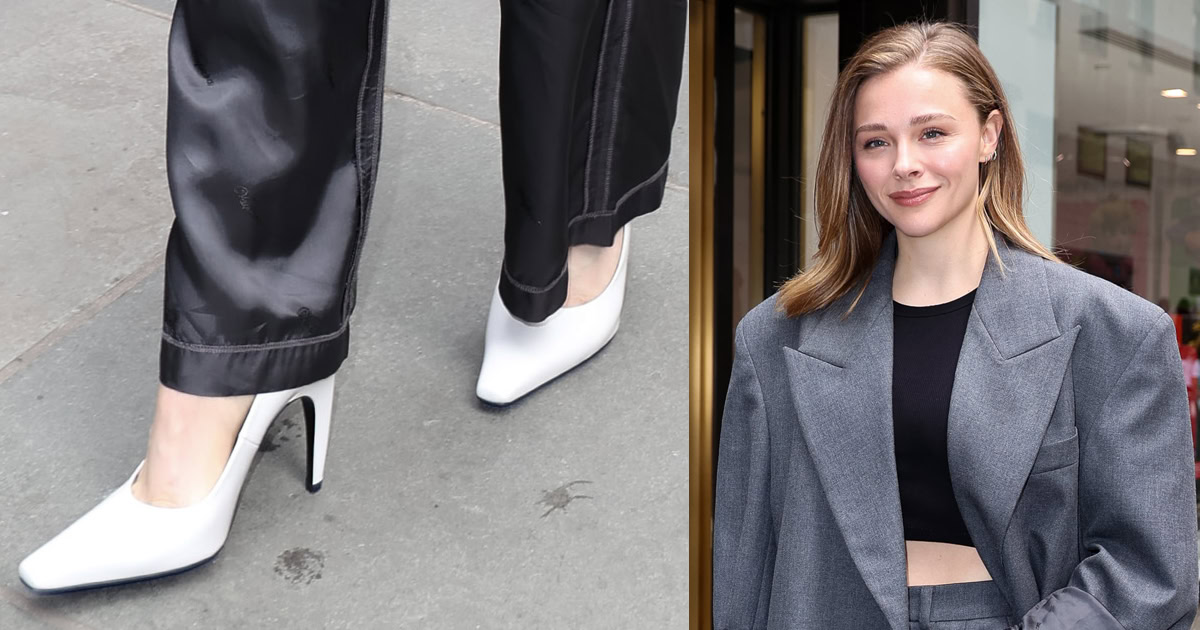 Chloë Grace Moretz Rocks Vaquera’s Oversized Suit With White Jude “Fame ...