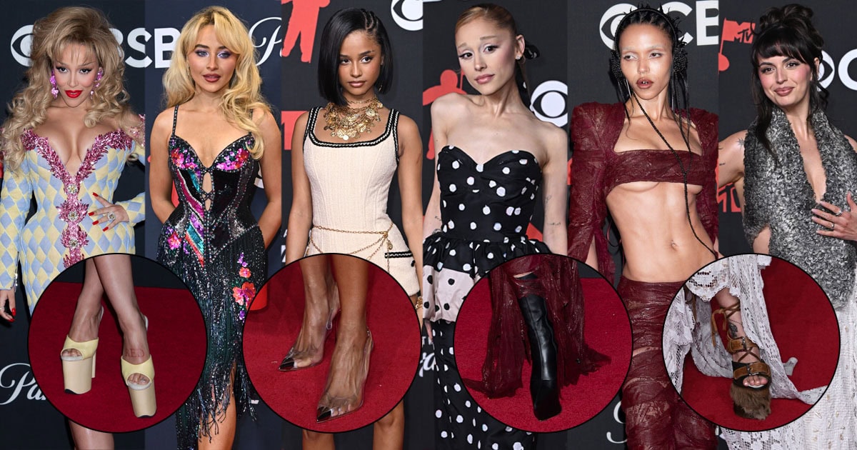 2025 MTV VMAs Red Carpet: Doja Cat, Tyla, Sabrina Carpenter & More Dazzle in Bold Gowns and Sky ...